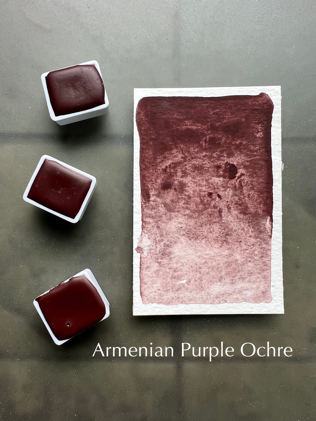 Armenian Purple Ochre - Handmade Granulating Watercolor - Artist Grade ...