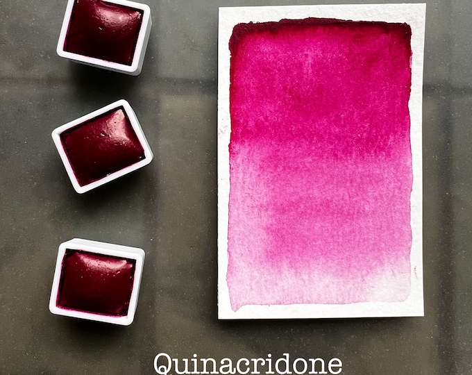 Quinacridone Magenta - Handmade Watercolor - Natural Honey Paint ...