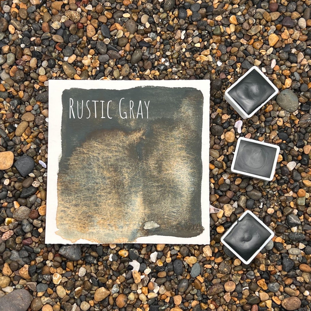 Rustic Gray - Handmade Watercolor - Artist Grade Honey Watercolors ...