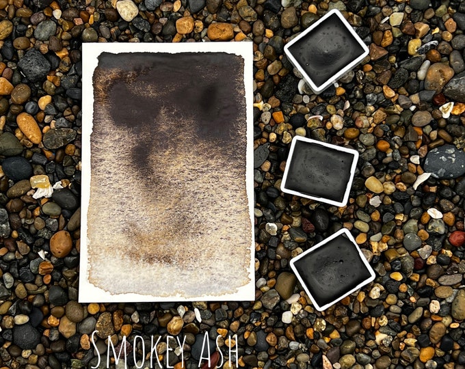 Smoky Ash Brown - Handmade Watercolor - Granulating - Artist Grade ...