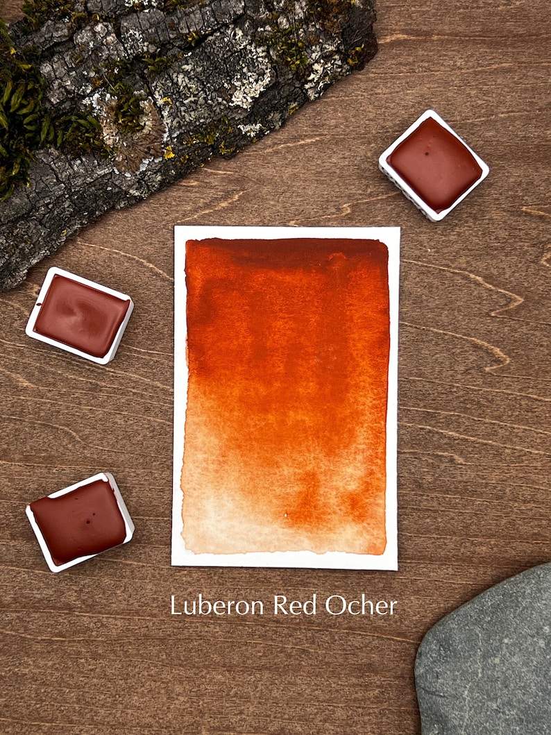 Luberon Red Ochre - Handmade Watercolor - Natural Honey Paint, Artist ...