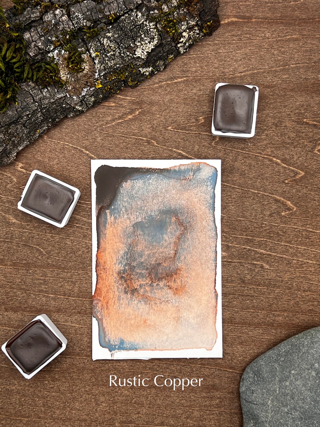 Rustic Copper Watercolor Paint: Handmade Granulating Artist Grade - Etsy