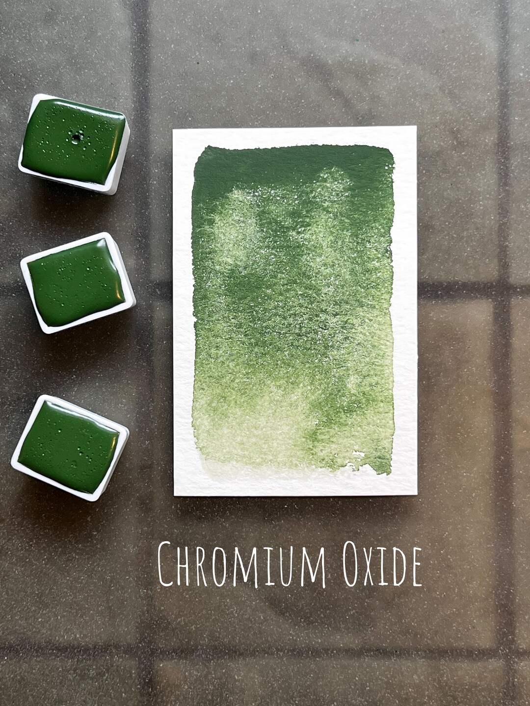 Chromium Oxide Green - Handmade Watercolor - Artist Grade Honey ...