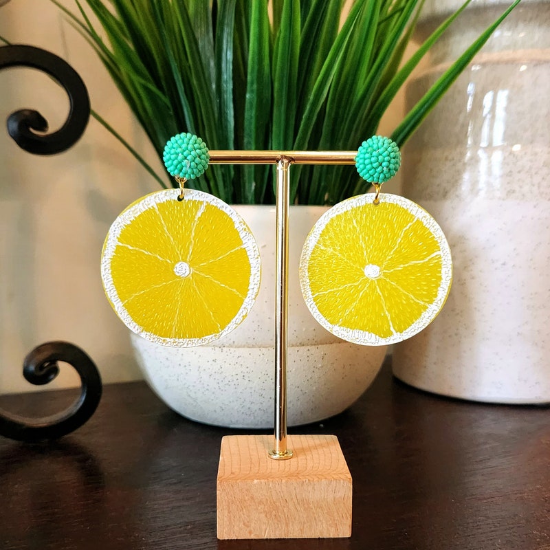 Large Colorful Earrings - Etsy