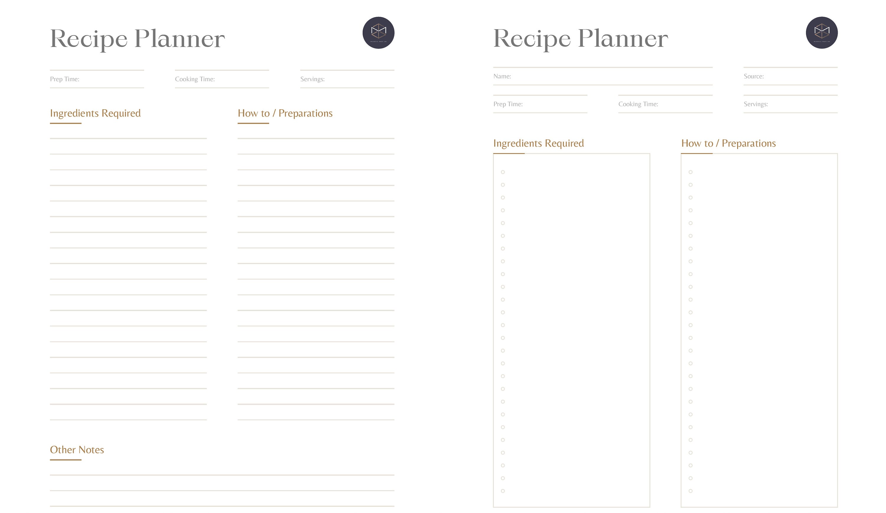 Printable Meal Planner Bundle for Stay at Home Moms, Working Moms, Moms ...