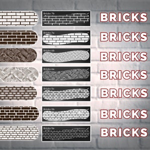 Procreate Bricks Texture Brushes Procreate Patterns Bricks - Etsy