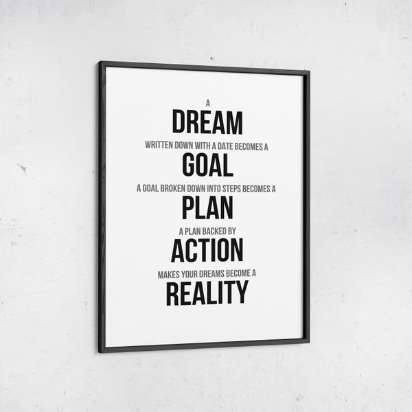 Dream Motivational - Etsy
