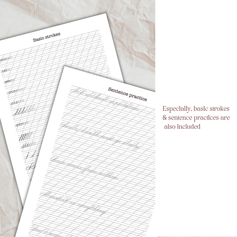 Spencerian Penmanship Practice Sheets: Handwriting & Calligraphy (PDF ...