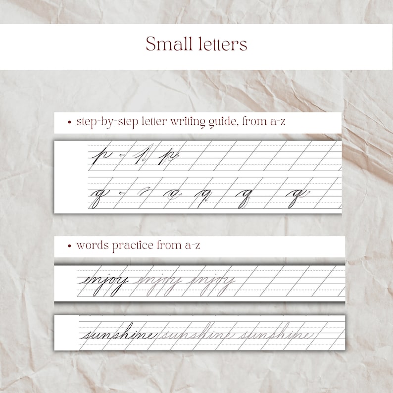 Spencerian Penmanship Practice Sheets: Handwriting & Calligraphy (PDF ...