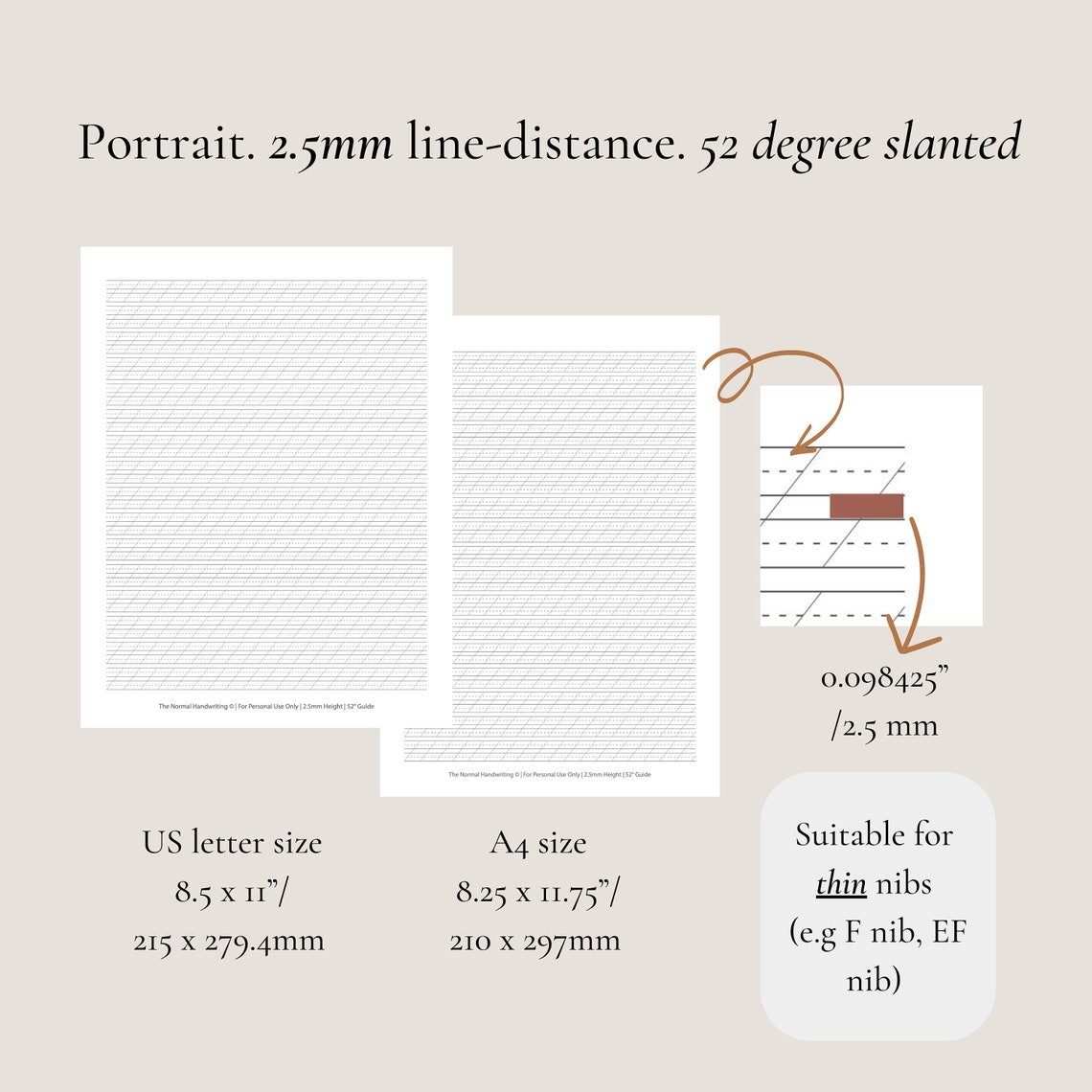 Spencerian Script Practice Sheet: Handwriting Guide (PDF/JPEG) - Etsy
