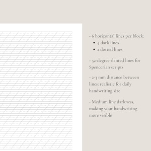 Printable Blank Handwriting Practice Sheet for Spencerian Script ...