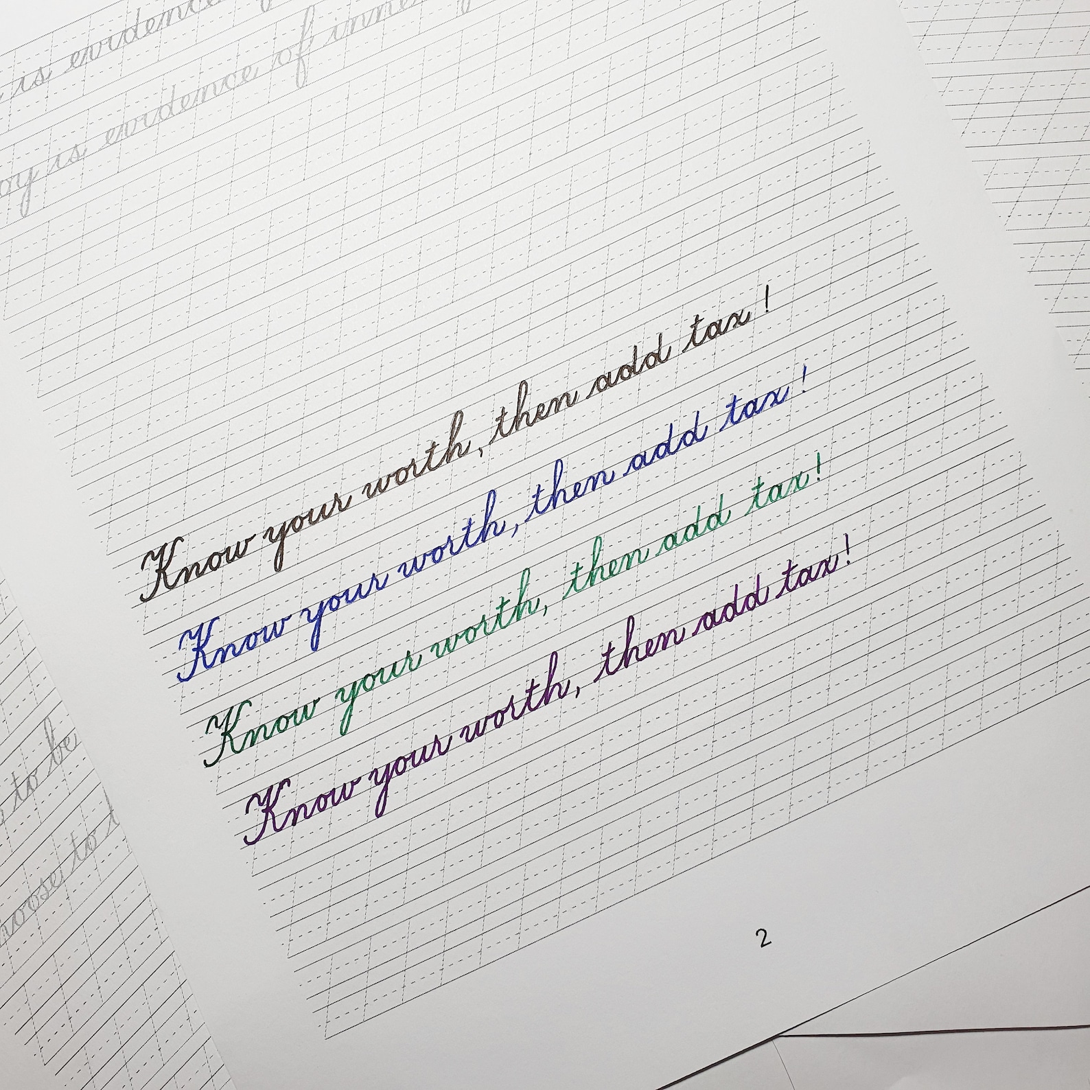 Printable Cursive Writing Worksheet With Inspirational Quotes ...