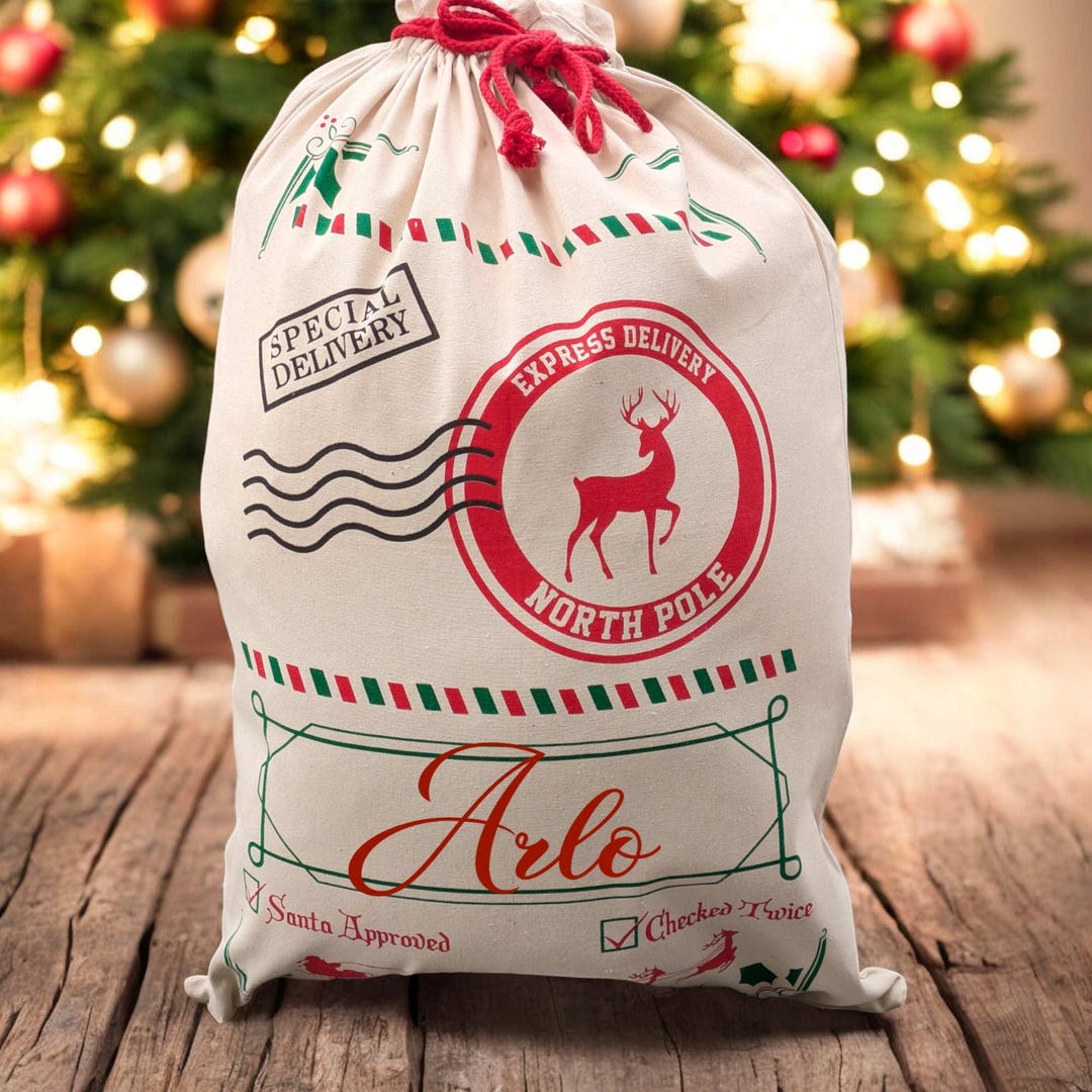 Giant Santa Sack Personalised Christmas Gifts Bag | Extra Large North ...