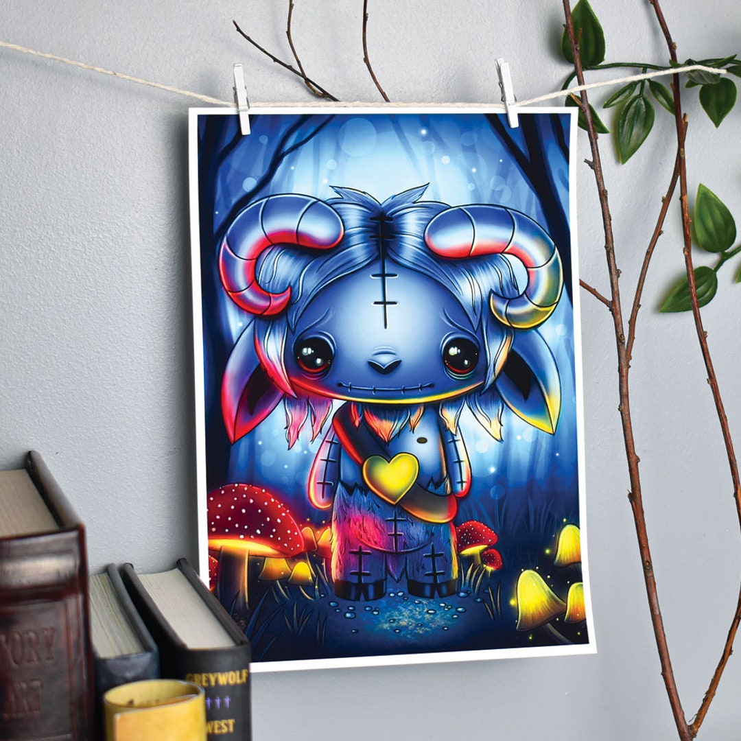 Theon Faunling 'magic Mushrooms' Fine Art Print | Gothic Home ...
