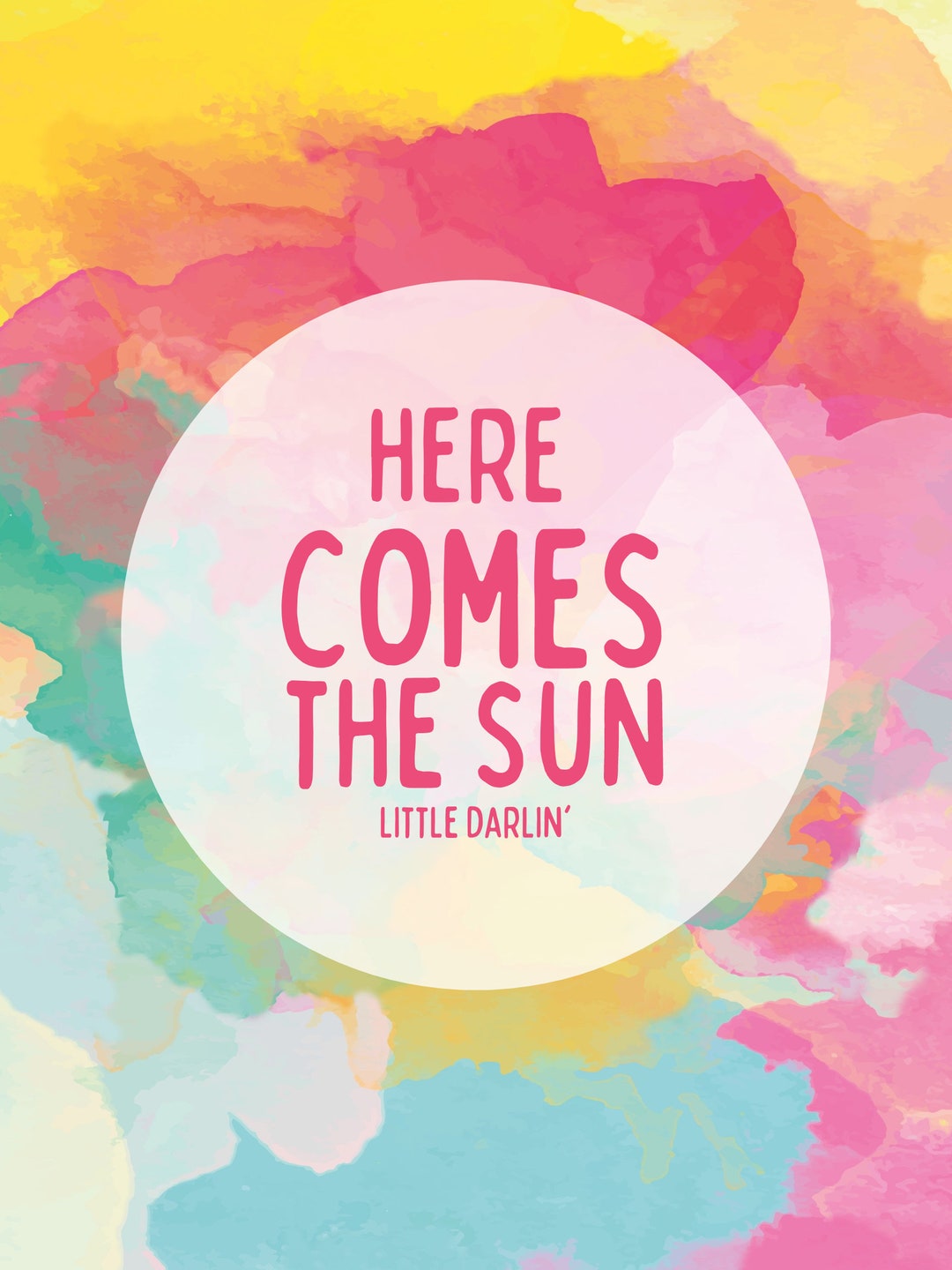 Here Comes the Sun DIGITAL DOWNLOAD - Etsy