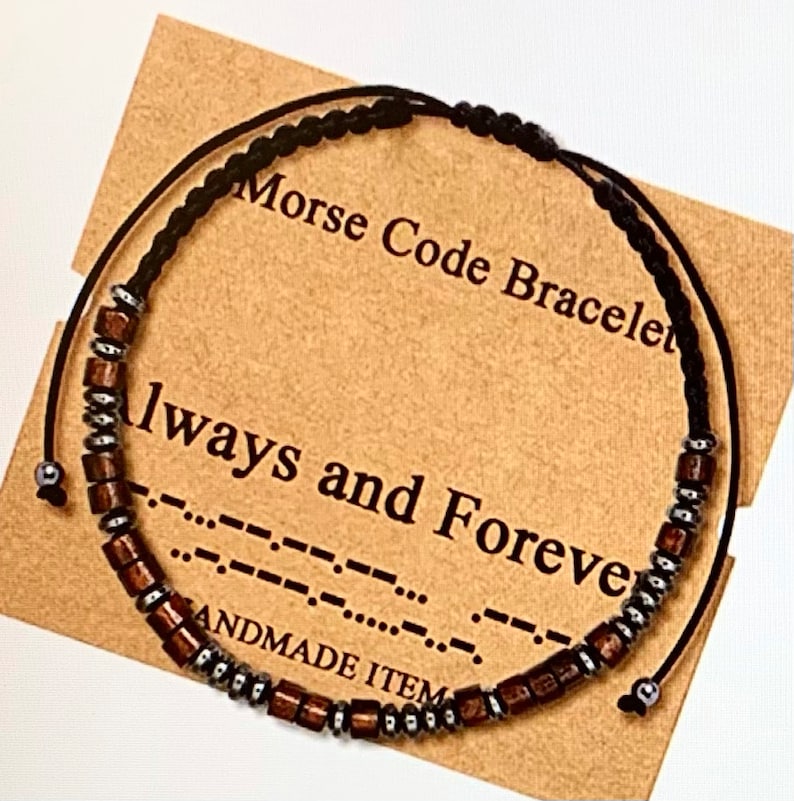 Secret Morse Code Bracelets, Stocking Stuffers, Inspiring With Secret Message, Leather Bracelets ...