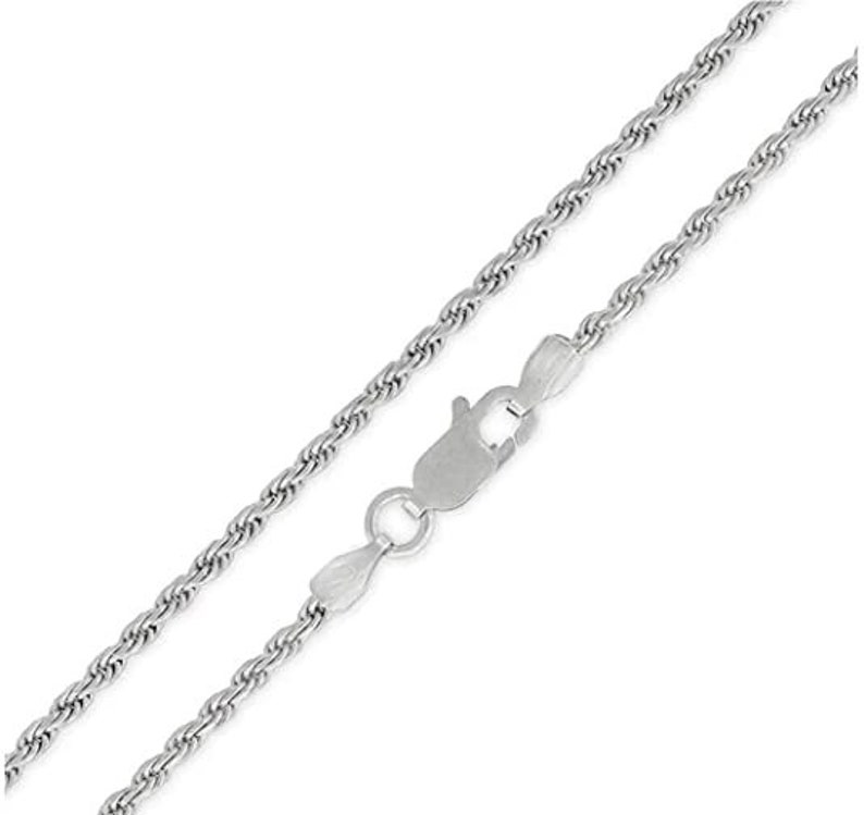 Sterling Silver Choker 925 Rope Chain Solid Italian Made - Etsy