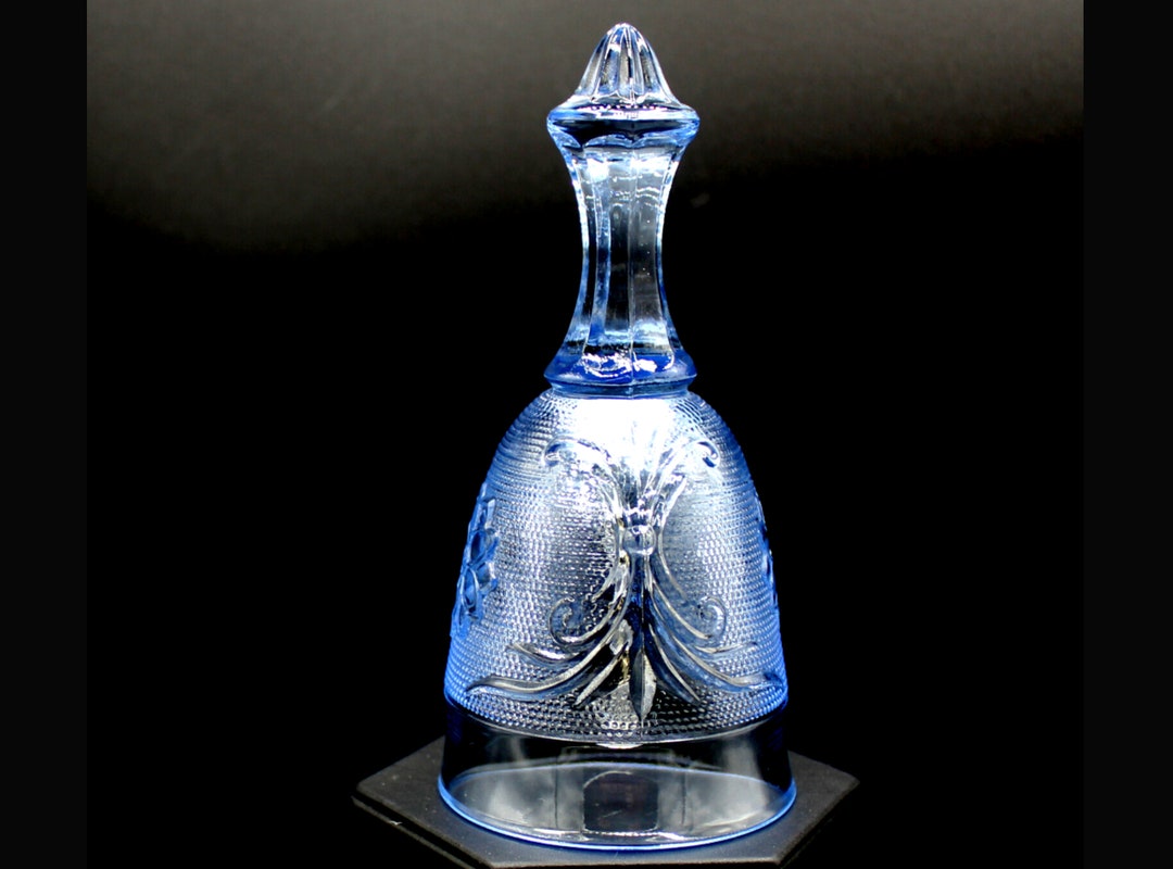 Vintage Indiana Glass Tiara Ice Blue Color Sandwich Pattern 6 Dinner ...