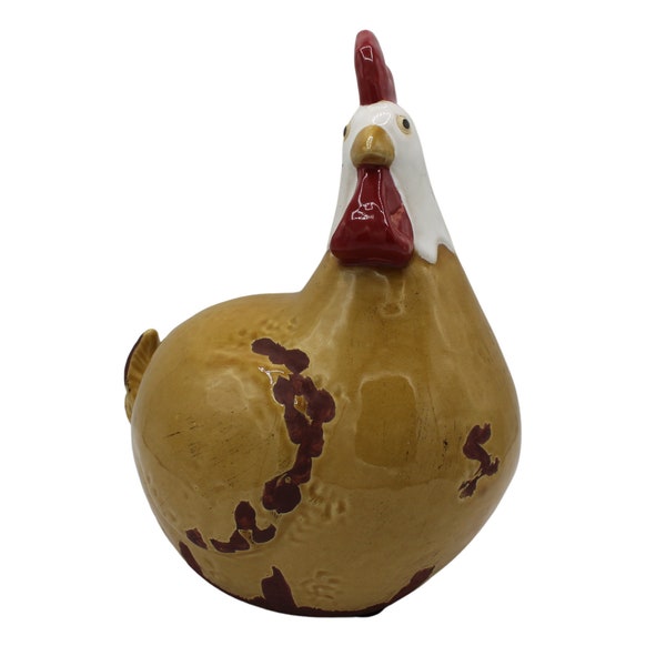 Large Ceramic Chicken Rooster - Etsy