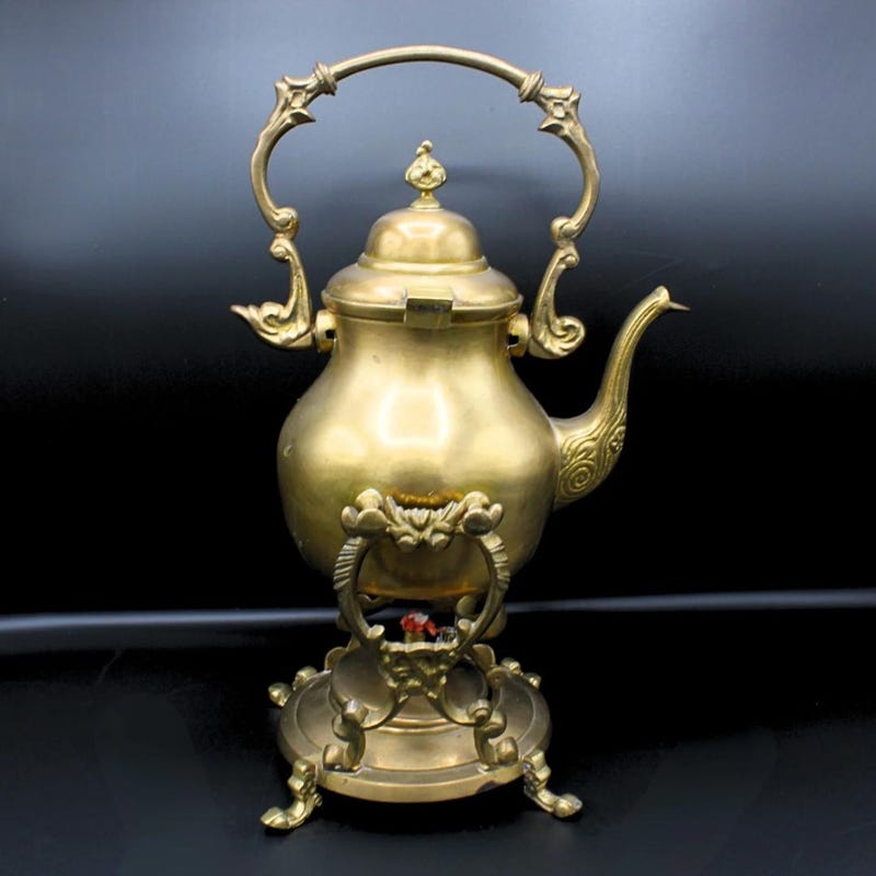 Brass Tilting Teapot - Etsy