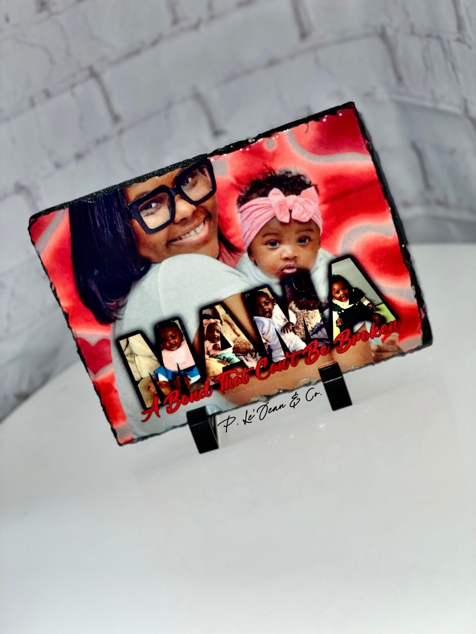 CUSTOM PHOTO SLATE With Stand | Photo Keepsake | Decor - Etsy