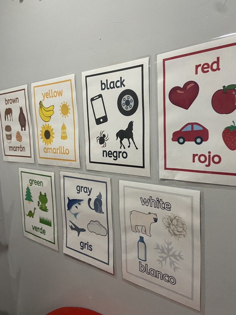 Bilingual Color Posters, Dual Language Classroom, Colores, PDF - Etsy