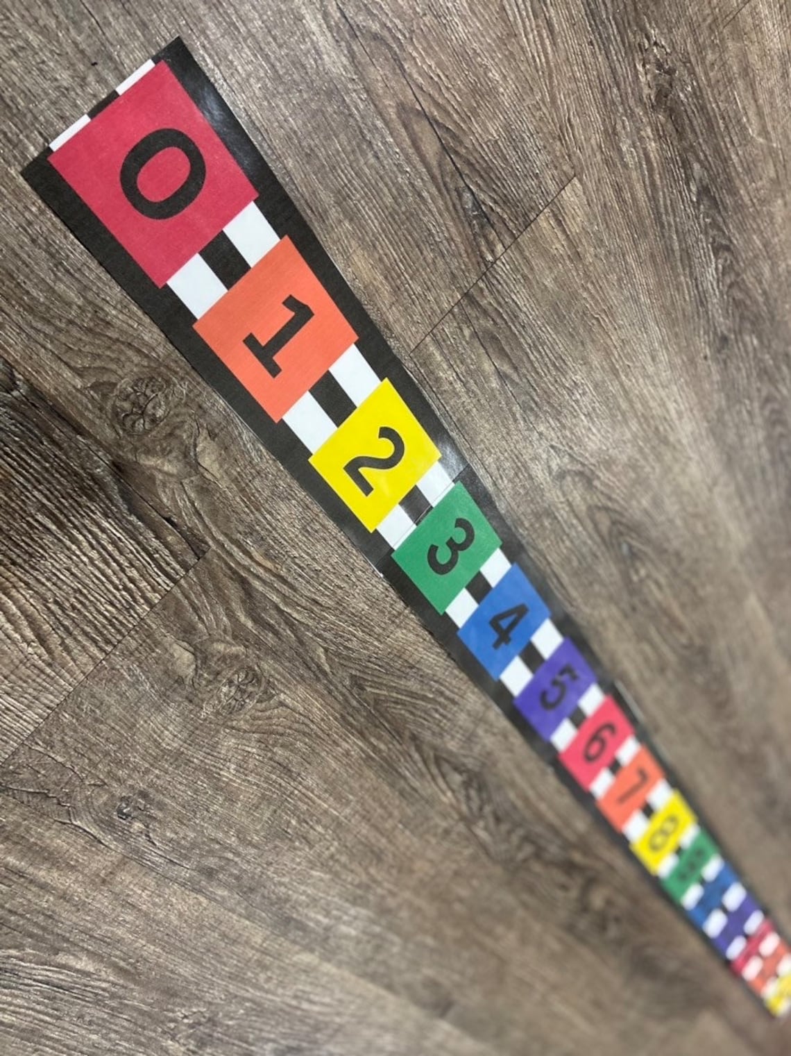 Rainbow Stripes Number Line, Classroom Decor, PDF Download - Etsy