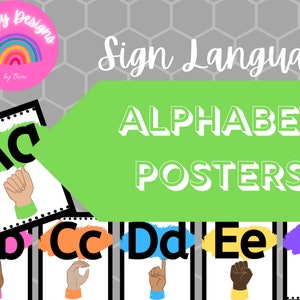 Sign Language Alphabet Posters, Classroom Decor, PDF File - Etsy Australia