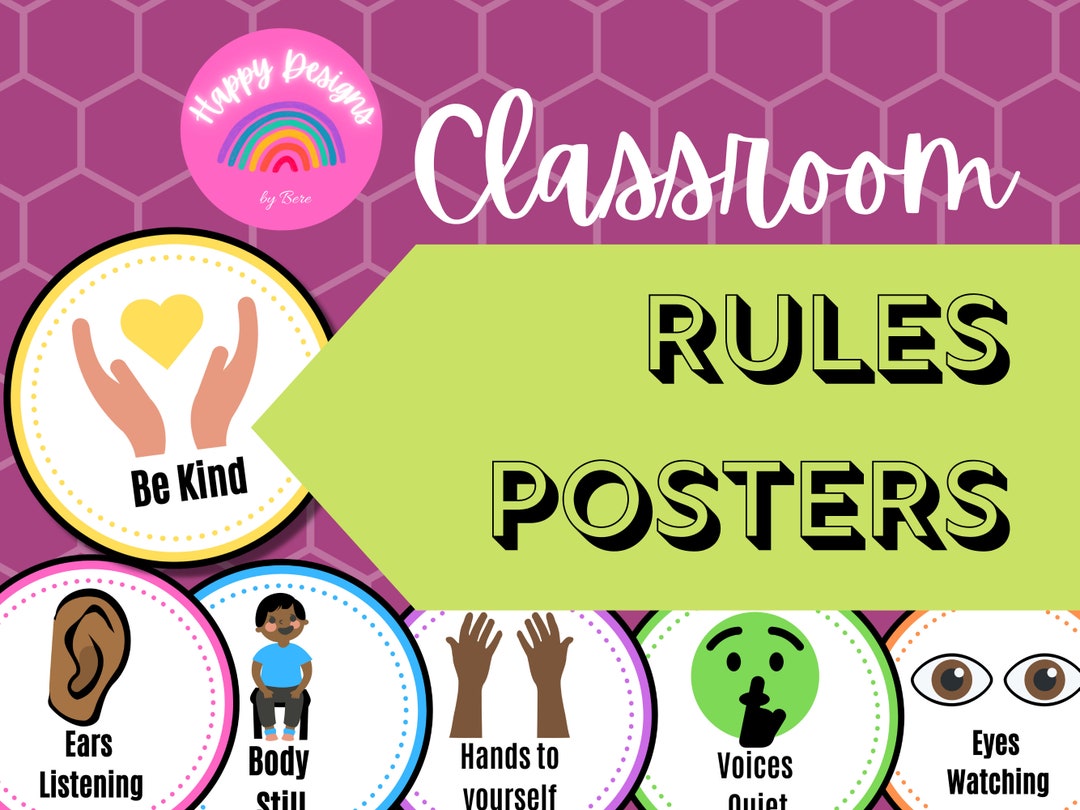 Classroom Rules/ Expectations Posters, Classroom Decor, PDF Download - Etsy