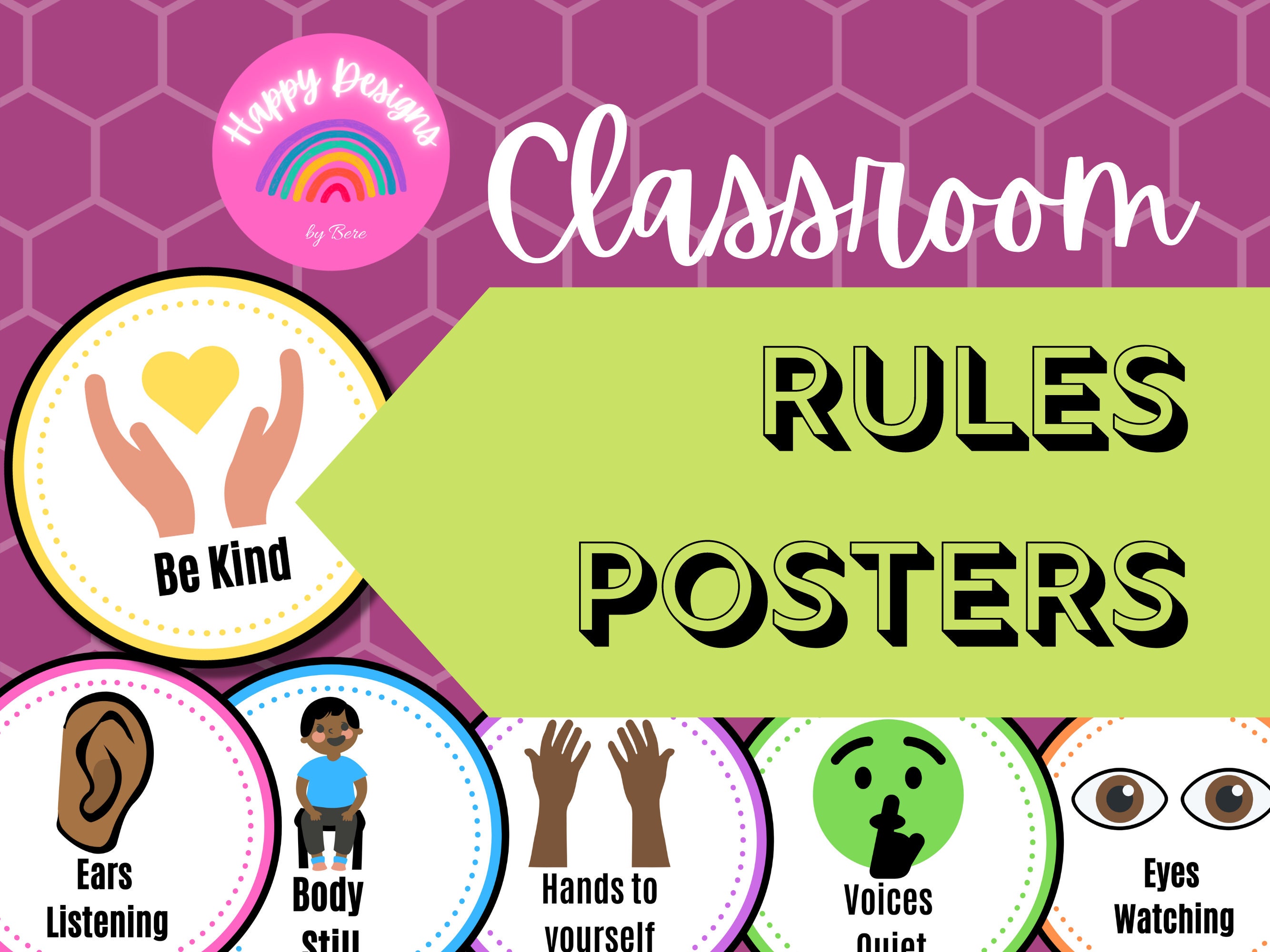 Classroom Rules/ Expectations Posters, Classroom Decor, PDF Download - Etsy