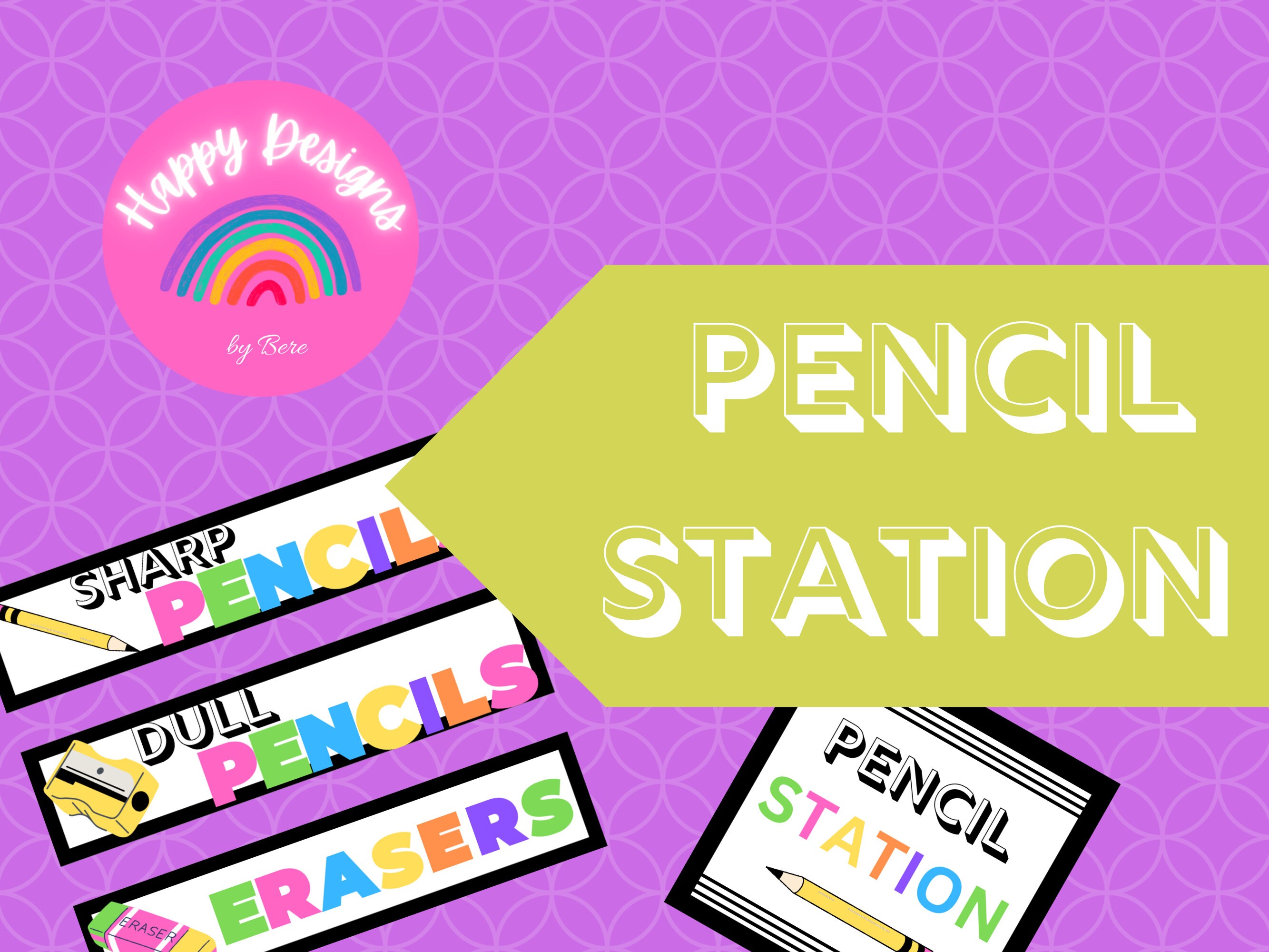 Pencil Station Printable, Classroom Pencil Station, Pencil Routine ...