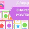 Shapes/las Formas: Educational Poster and Activity Set (english-spanish ...
