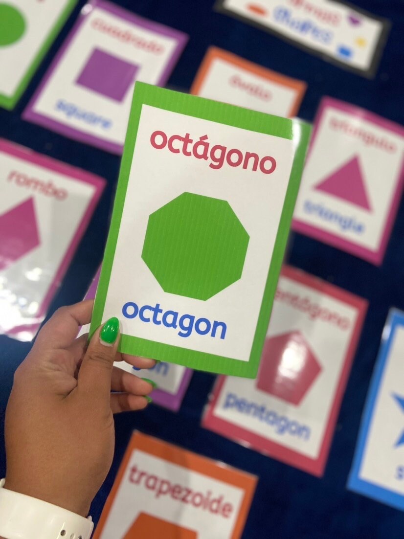 Bilingual Shapes Posters for Classroom, Dual Language, Daycare Decor - Etsy