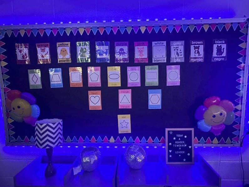 Bilingual Shapes Posters for Classroom, Dual Language, Daycare Decor - Etsy