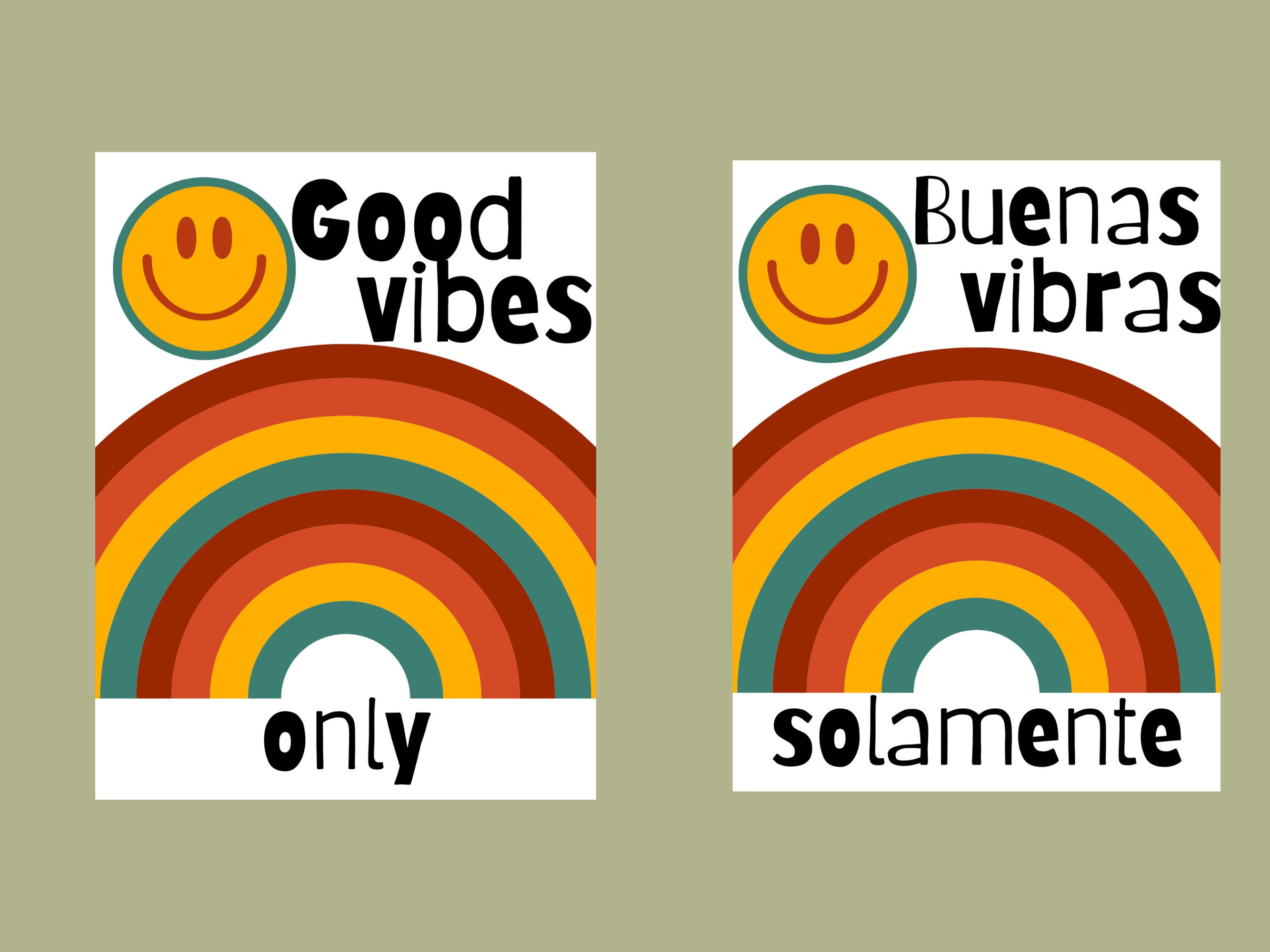 Bilingual Groovy Motivational Classroom Posters, Dual Language ...