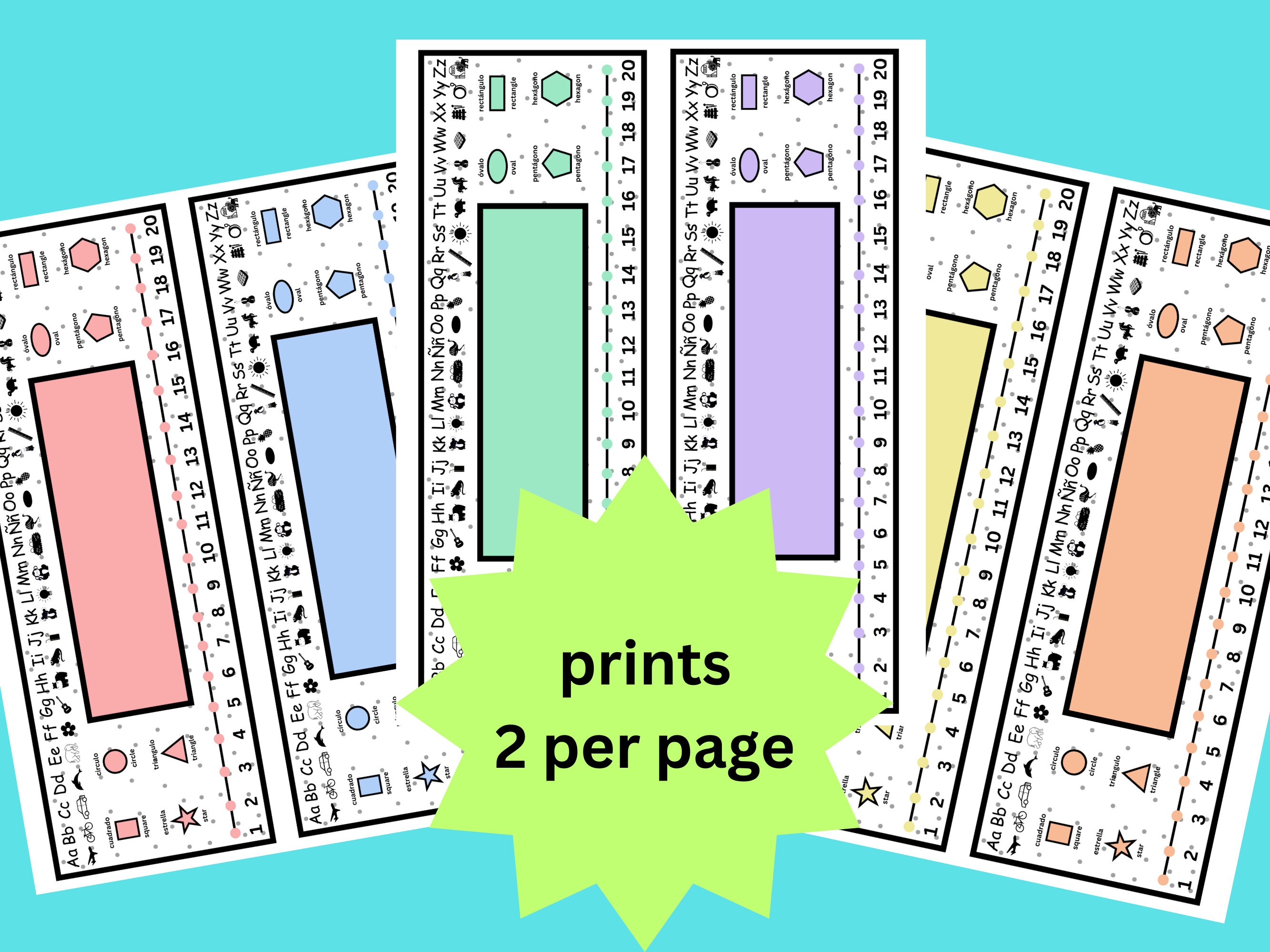 Bilingual Name-tags in Rainbow Pastels, Dual-language Classroom ...