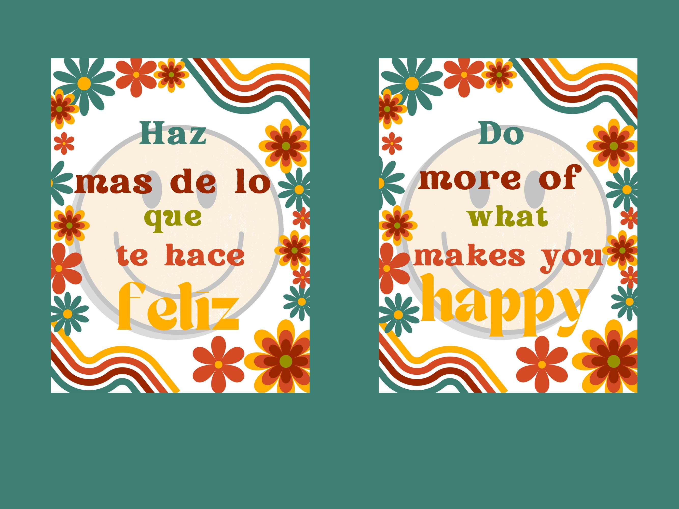 Bilingual Groovy Motivational Classroom Posters, Dual Language ...