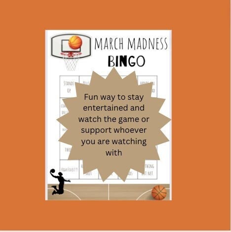 Entertaining March Madness Bingo Cards Perfect for Friends and Families ...