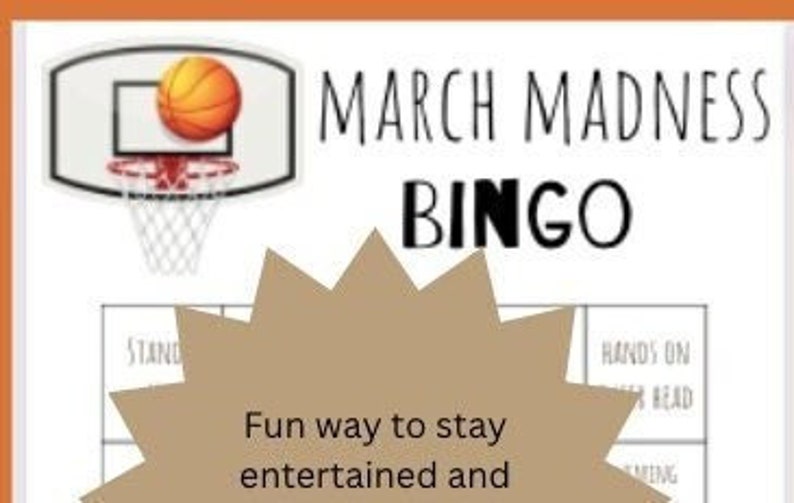 Entertaining March Madness Bingo Cards Perfect for Friends and Families ...