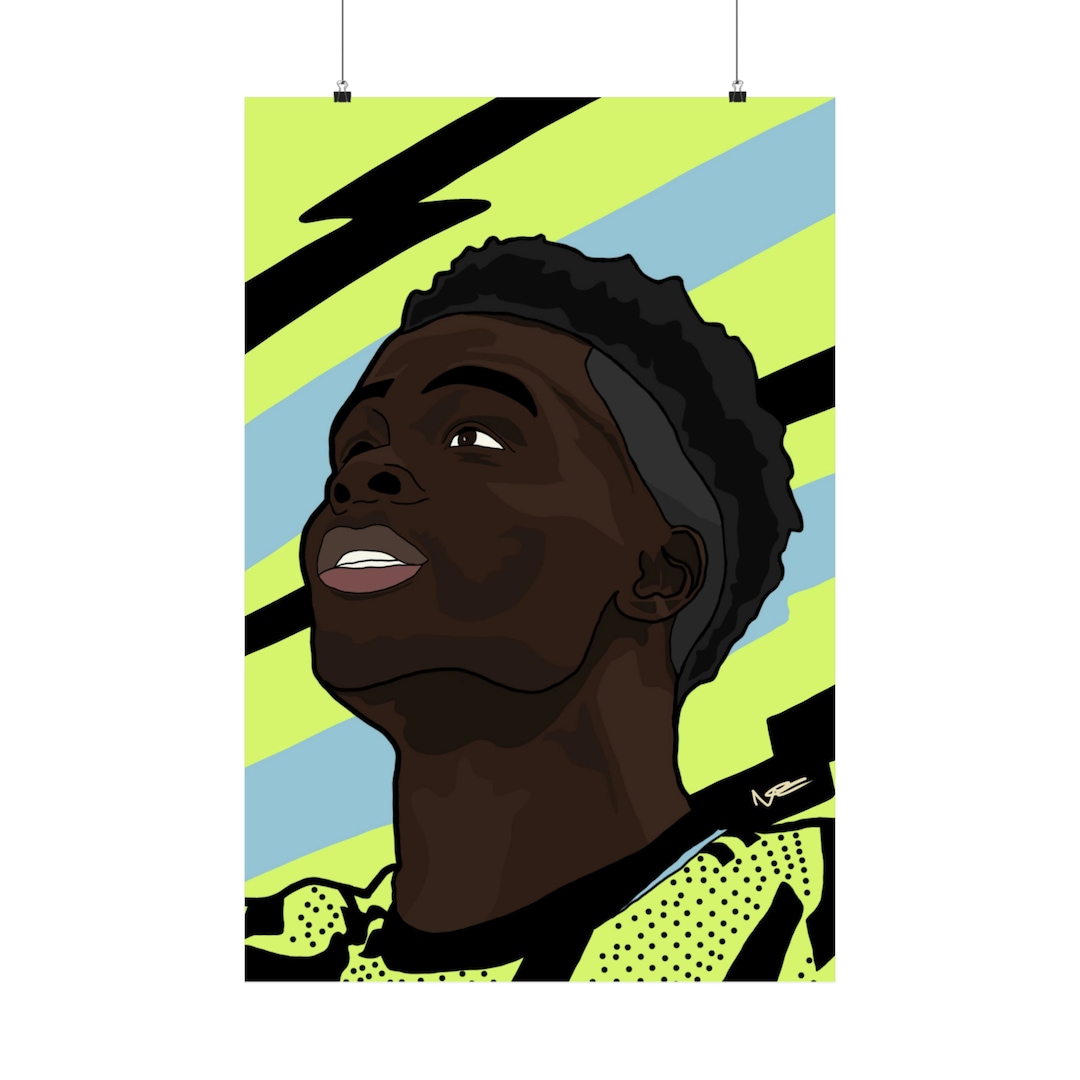 Bukayo Saka Arsenal Poster, Gift for Arsenal Fan, Arsenal Birthday Gift ...