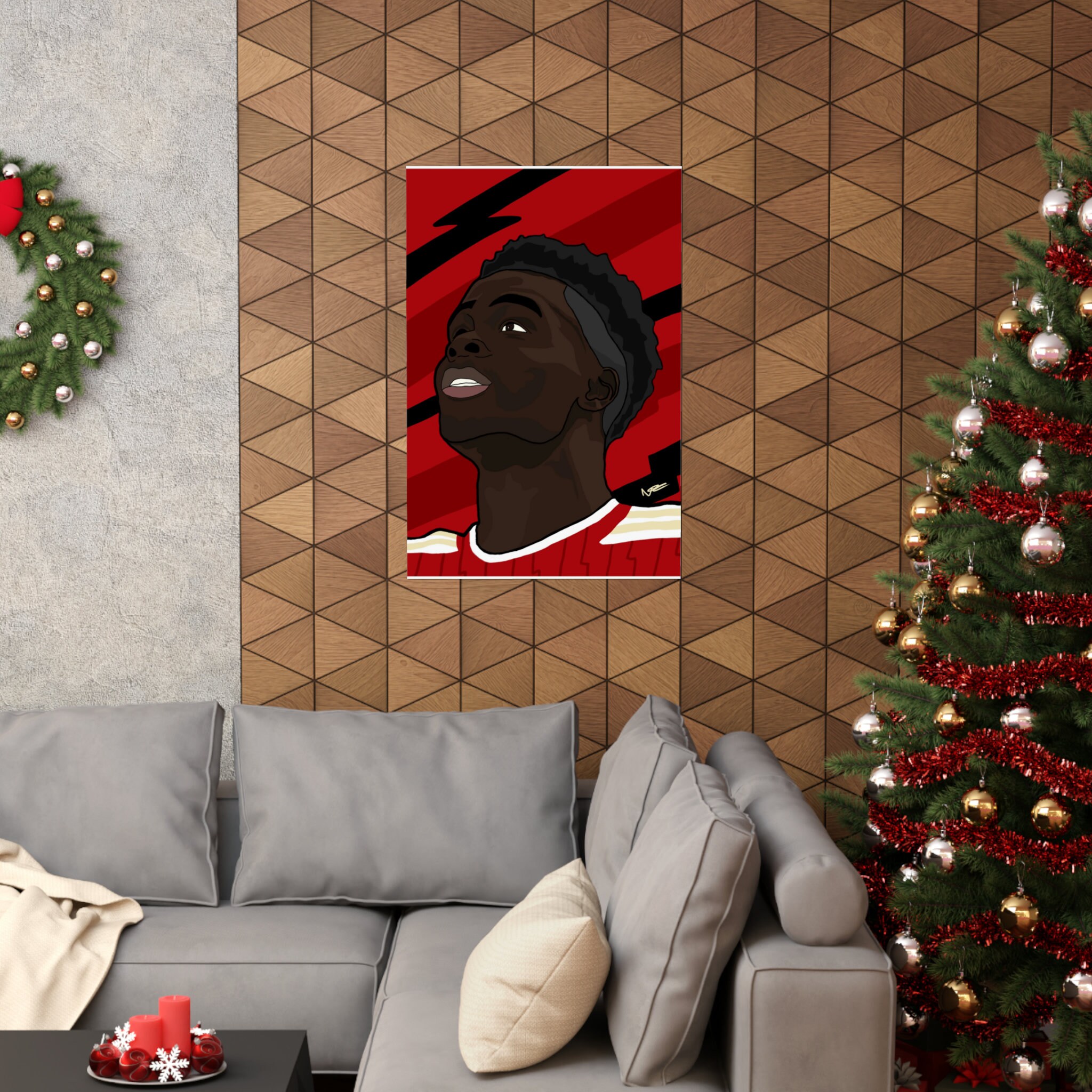 Bukayo Saka Arsenal Poster, Gift for Arsenal Fan, Arsenal Birthday Gift ...