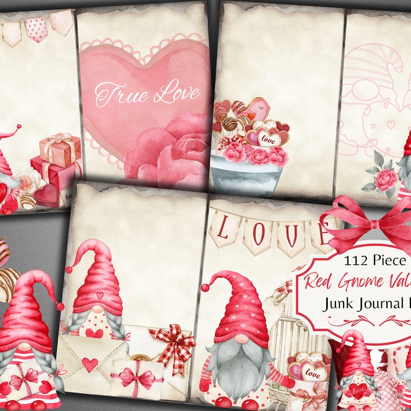 Valentine Digital Paper - Etsy