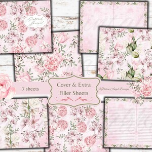 Pink Floral Gratitude Journal: Self-care Affirmations (digital Download ...
