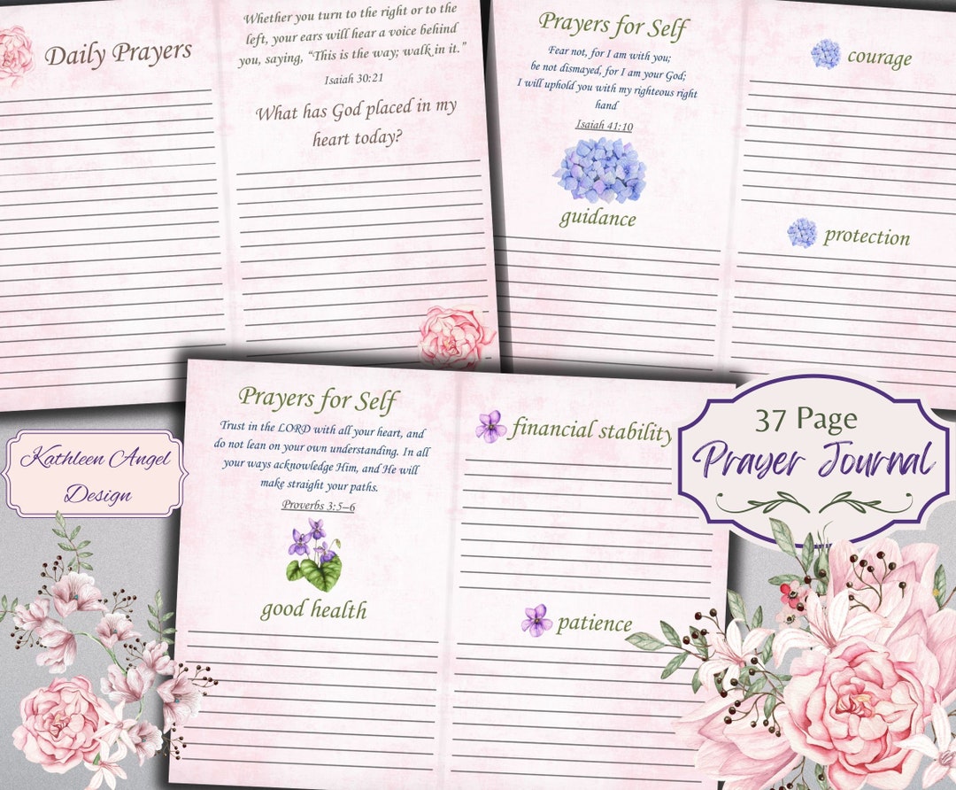Spring in Bloom Floral Prayer Journal - Christian Faith Journal ...
