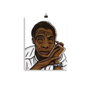 James Baldwin Print, Black History Art, Black Literature, Graphic Print ...