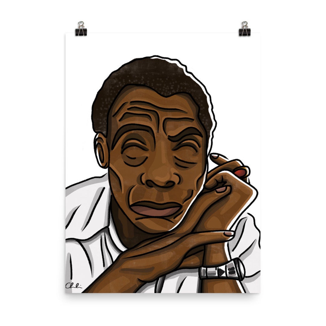 James Baldwin Print, Black History Art, Black Literature, Graphic Print ...