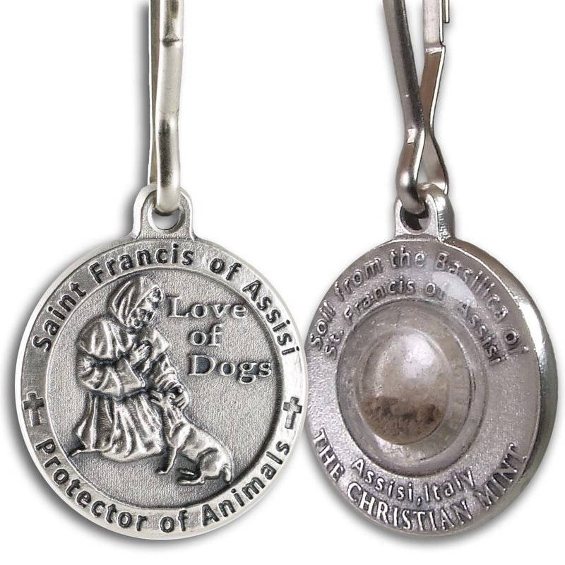 Saint Francis Dog Pendant - Etsy