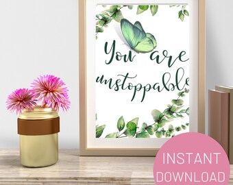 You Are Unstoppable - Wall Art (digital Download) - Etsy