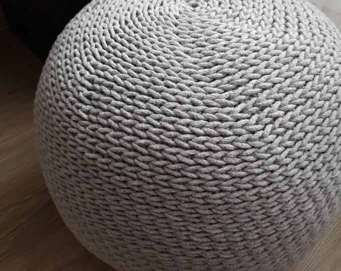 CROCHET PATTERN DIY Tutorial Large Crochet Pouf Poof, Ottoman ...