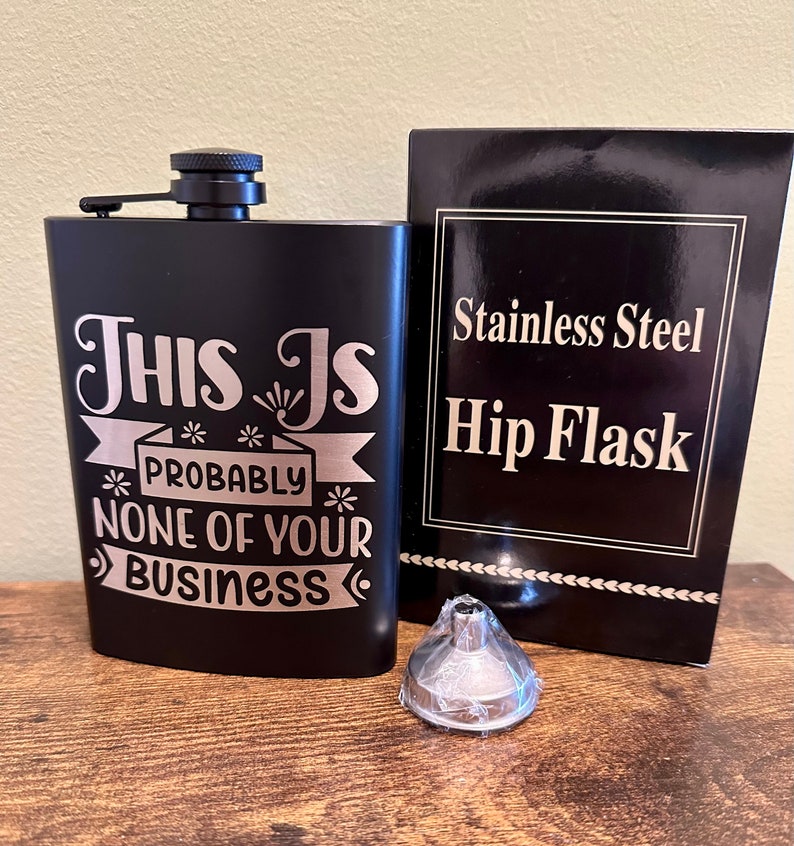 Stainless Steel 8oz Flask Funny Sayings Group 1 - Etsy
